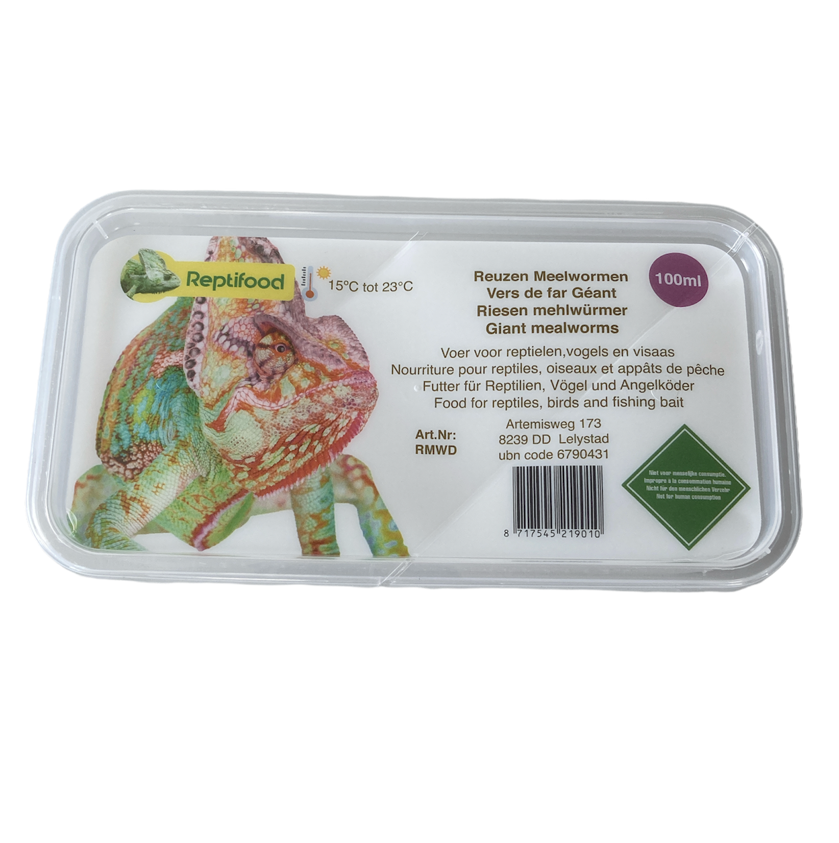 Reuzen meelwormen in doosje 100 ml. - Overige insecten - Reptifood